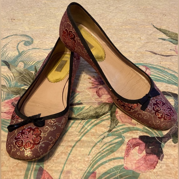 Prada | Shoes | Gorgeous Brocade Flats By Prada | Poshmark